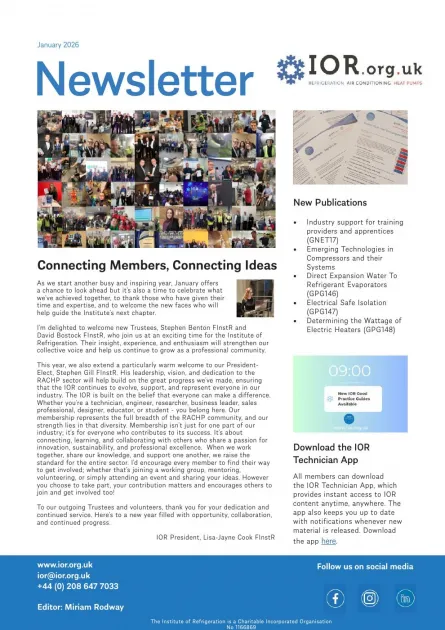 Technical Updates, News on Skills & Tips on Maximising Membership