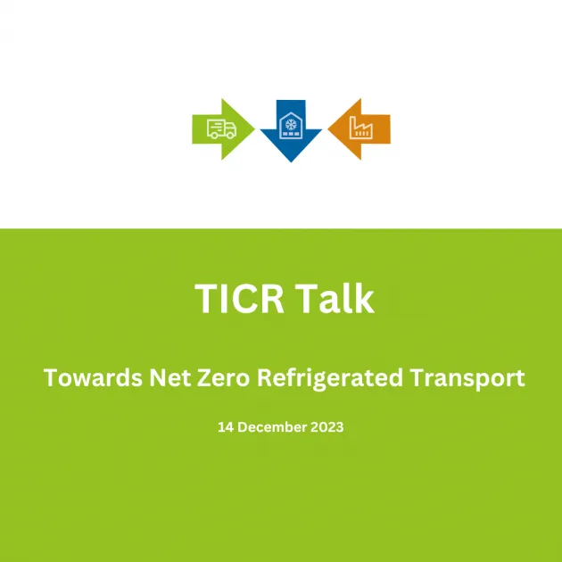 Recording of Net Zero Refrigerated Transport Webinar Available