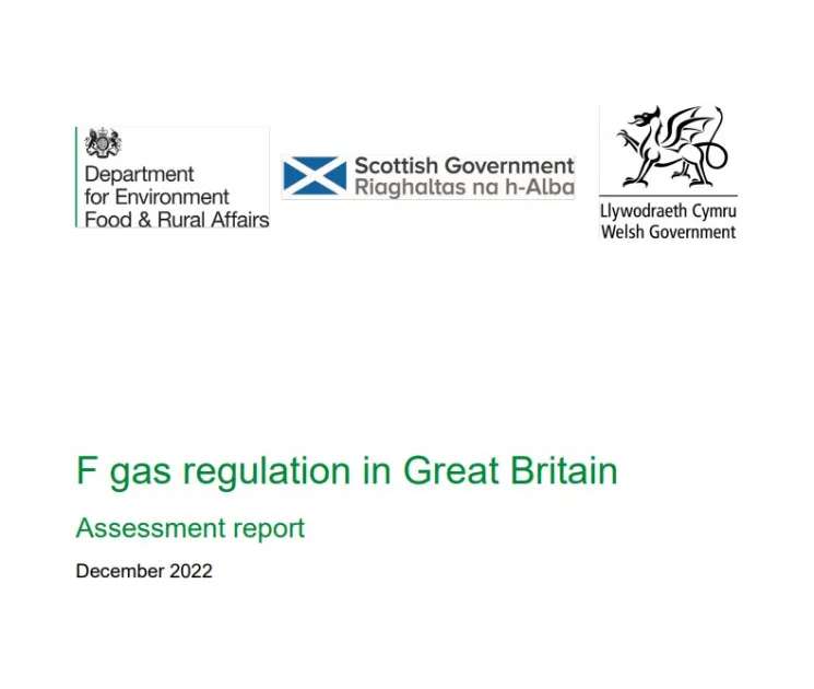 Assessment of the F Gas Regulation in the UK - DEFRA report published